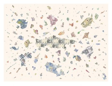 Original Money Map Collages | Justine Smith