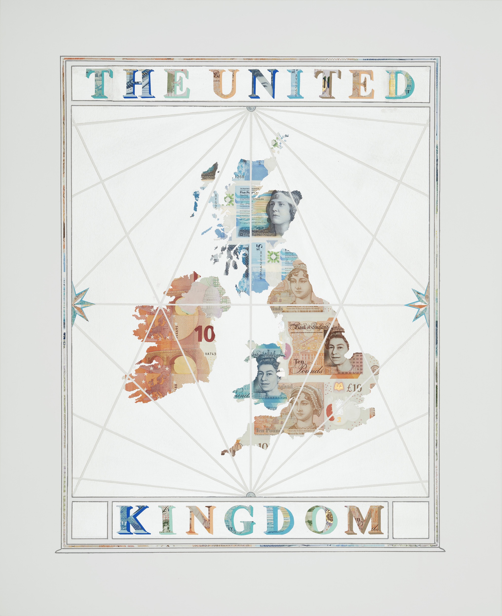 Original Money Map Collages | Justine Smith