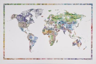 Original Money Map Collages | Justine Smith